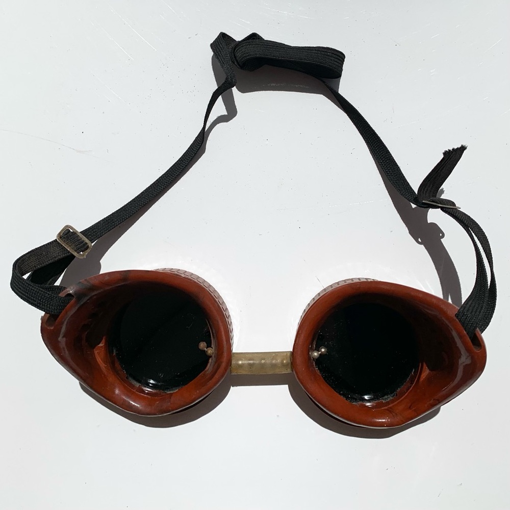 Vintage Safety Goggles Steampunk Motorcycle Welding B… - Gem